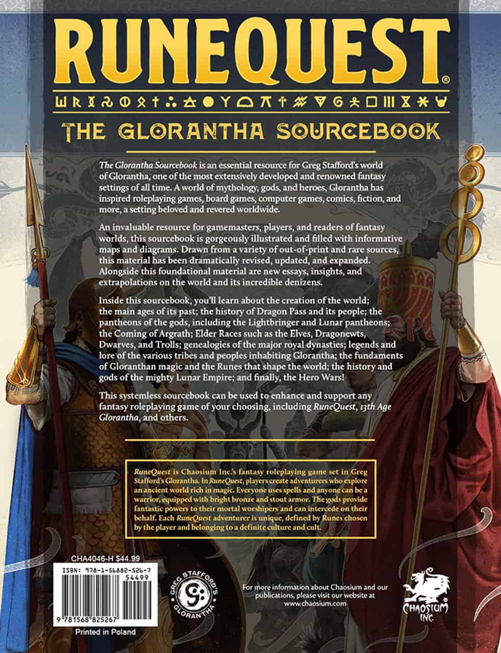 New Edition of the Glorantha Sourcebook Now Available - TGN - Tabletop ...