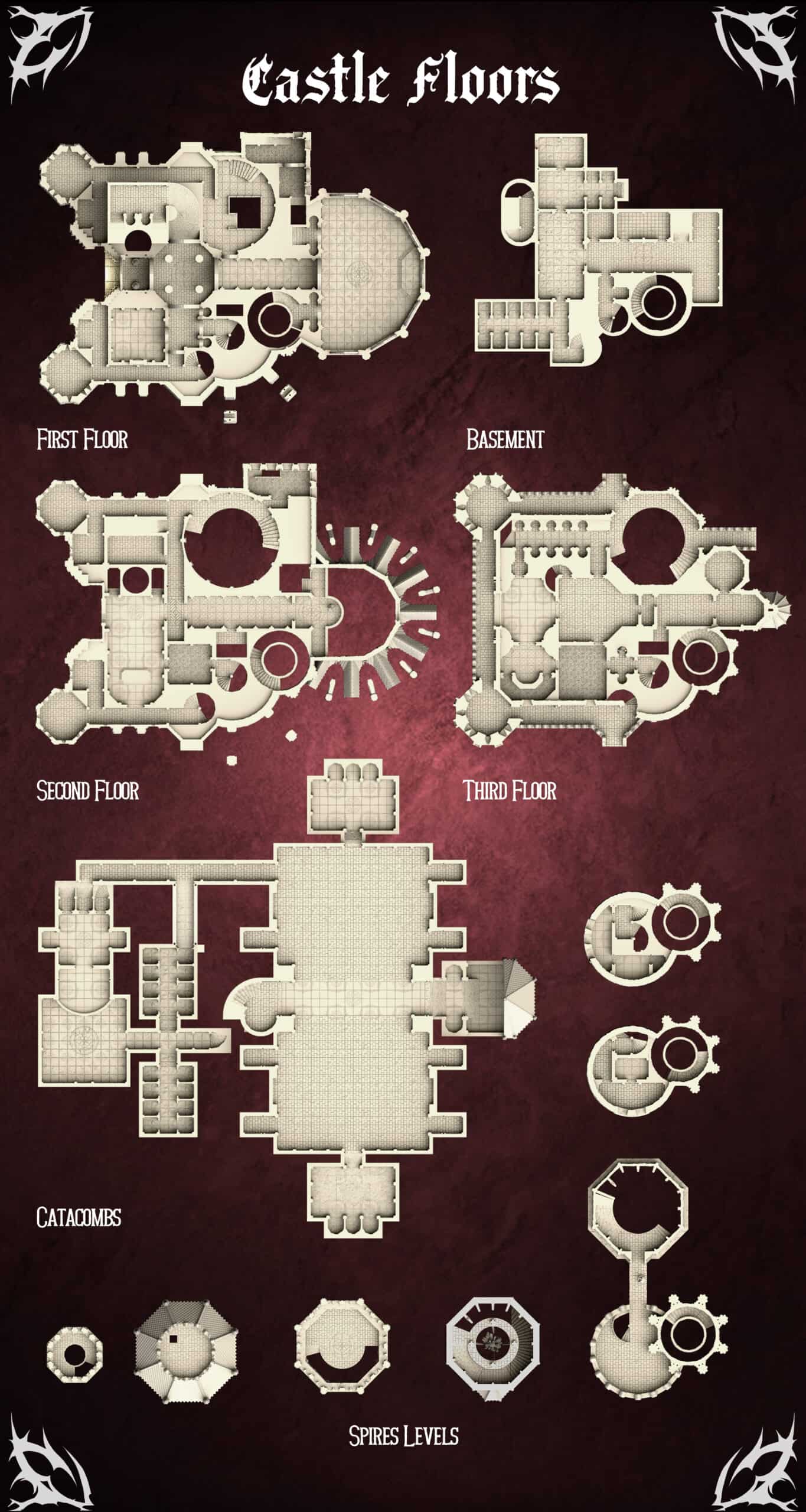 Castle of the Vampire Lord: A 7-Foot, 3D-Printable RPG Fortress Hits ...